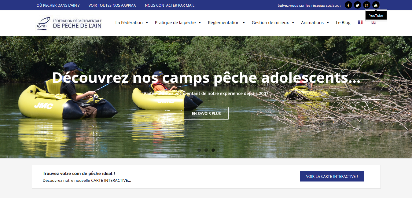 Accueil | Fédération départementale de pêche de l'Ain